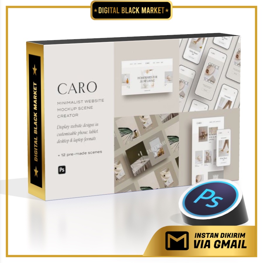 Jual ID6317 - Desktop Website Mockup | Shopee Indonesia