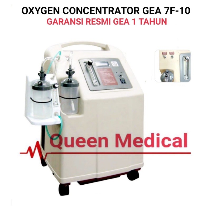Jual Oxygen Concentrator GEA 7F-10 LPM Mesin Pembuat Oksigen | Shopee ...