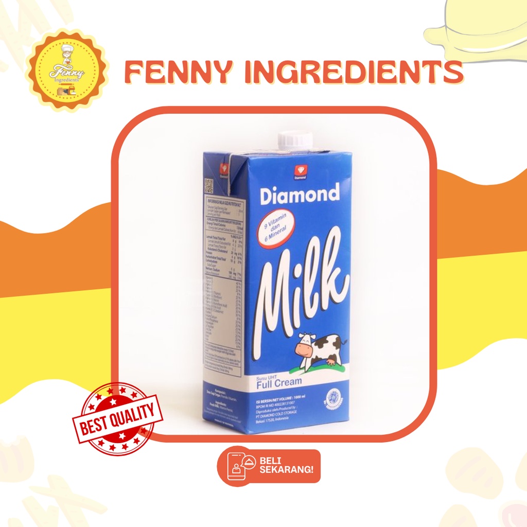 Jual DIAMOND UHT FULL CREAM 1 L | Shopee Indonesia
