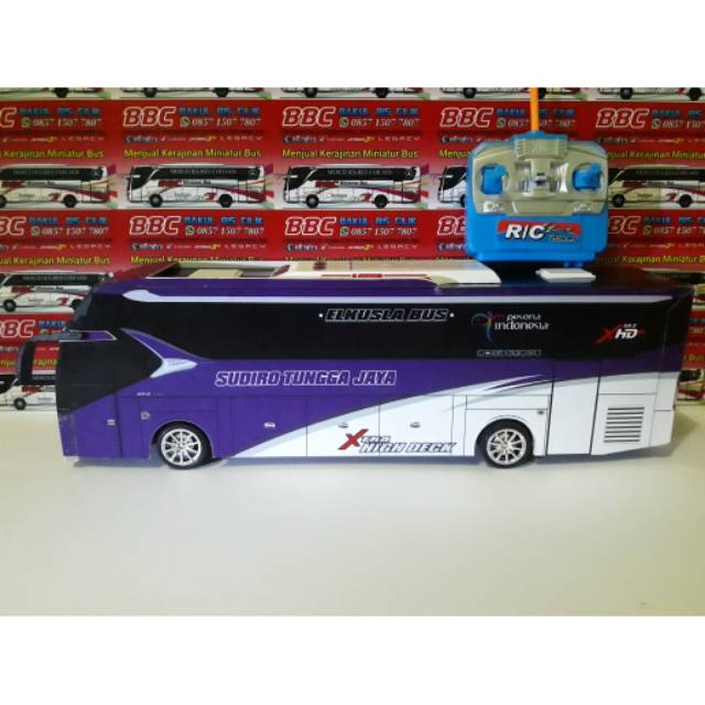 Jual Miniatur bus RC sudiro tungga jaya STJ ARANSHA ( remot control ...