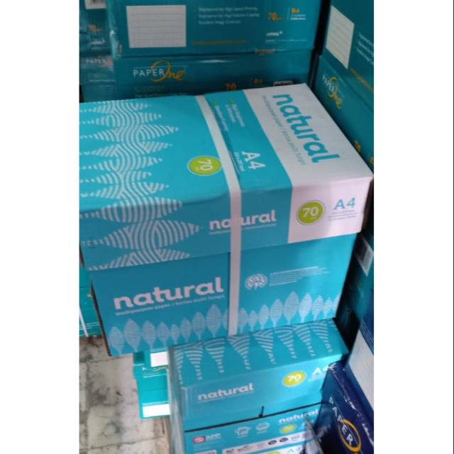 Jual Kertas HVS natural A4 70gr 1 dus ( 5 Rim) | Shopee Indonesia