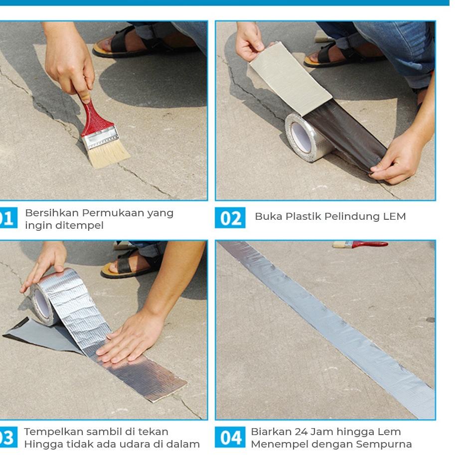 Jual idOo5O9--Lakban Anti Bocor Anti Air Waterproof Aluminium Foil Tape ...