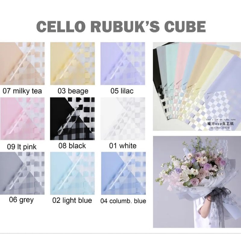 Jual CELLO RUBIK'S CUBE (per lembar) | Shopee Indonesia