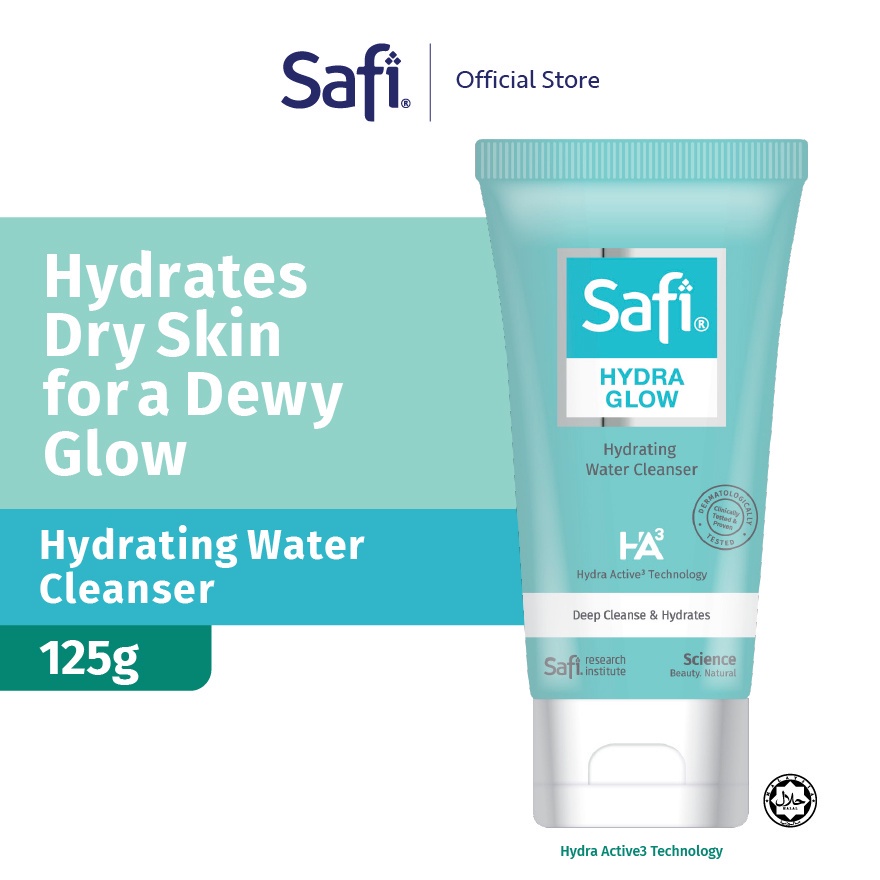 Jual Safi Hydra Glow Hydrating Water Cleanser 125gr | Shopee Indonesia