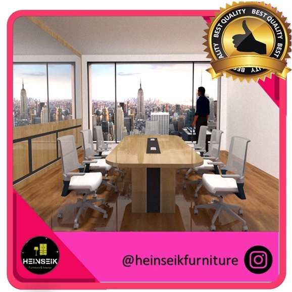 Jual Meja Rapat / meeting table Multiplek HPL 240 | Shopee Indonesia