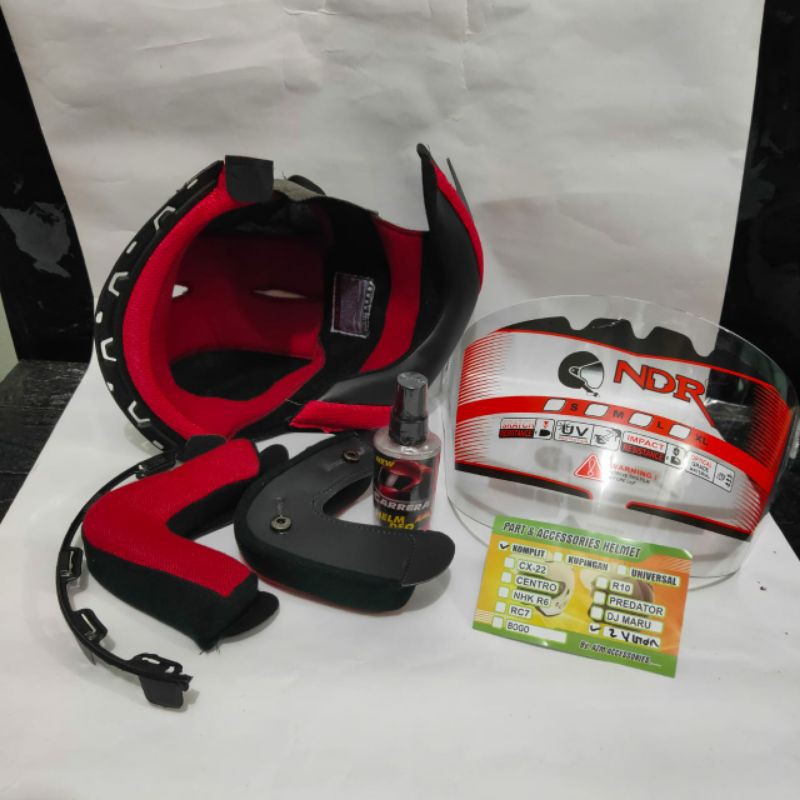 Jual Busa helm KYT 2 Vision Satu set kancing klip besi dan kaca Visor ...