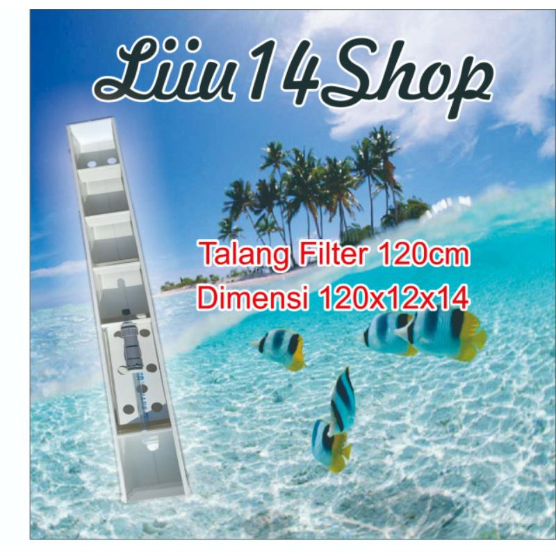 Jual Filter Talang Air Aquarium 120CM +Tutup Talang | Shopee Indonesia