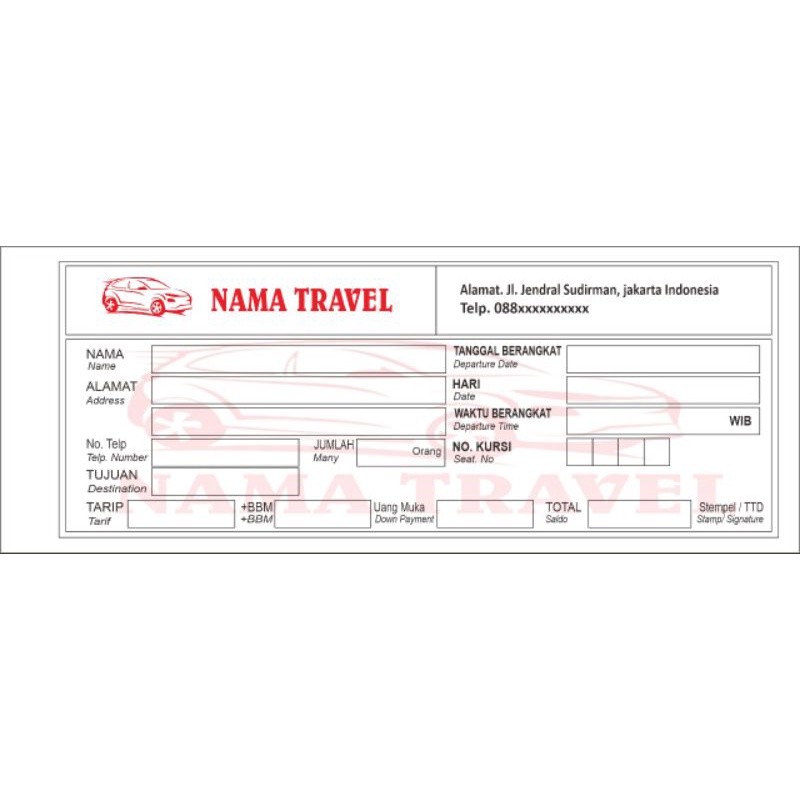 Jual Nota | kwitansi custom 1Ply ( MINIMAL ORDER 4 BUKU ) | Shopee Indonesia