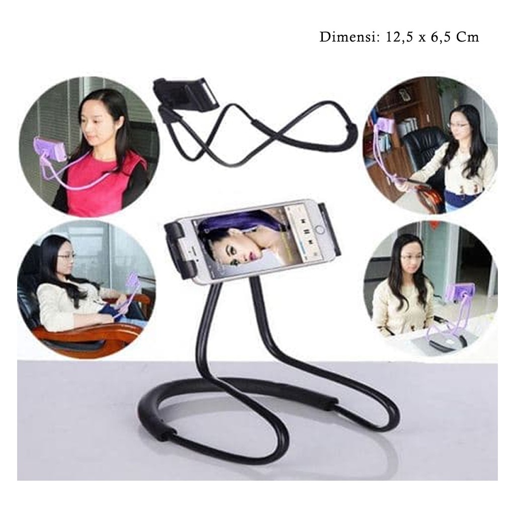 Jual Lazy Pod Neck Lazypod Phone Holder Flexible Tripod Handphone ...