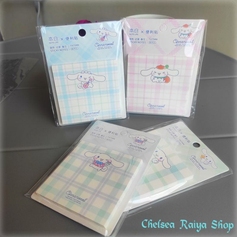 Jual Sticky Notes Note Life x Sanrio Cinnamoroll 7,5x7,5cm 60 Lembar ...