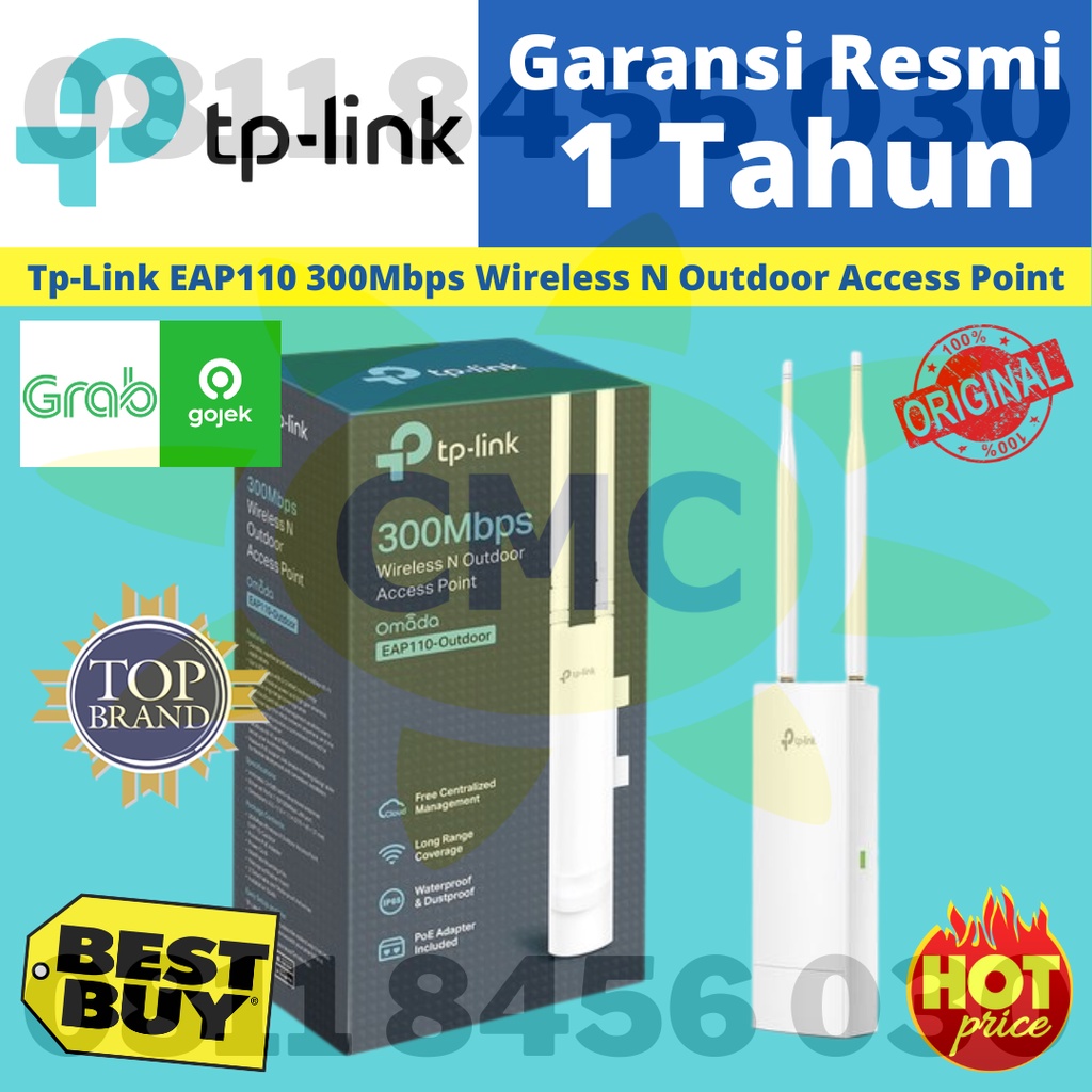 Jual TP-LINK TP Link EAP 110 Outdoor 300Mbps Wireless Access Point ...