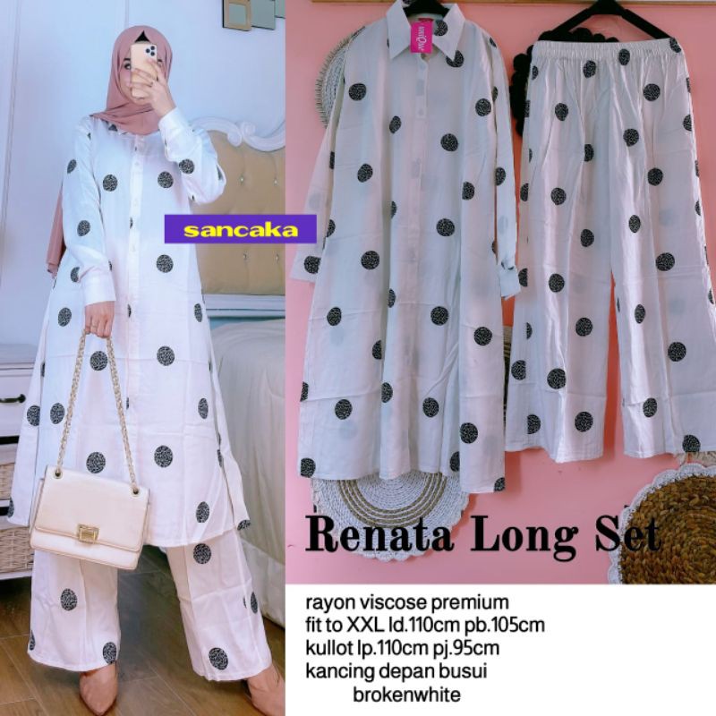 Jual renata long set setelan by sancaka | Shopee Indonesia