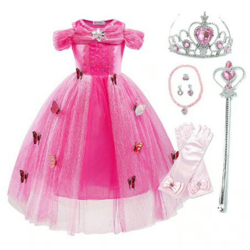 Jual DRESS COSTUME CARNAVAL PRINCESS PUTRI CINDERELLA PINK | Shopee ...