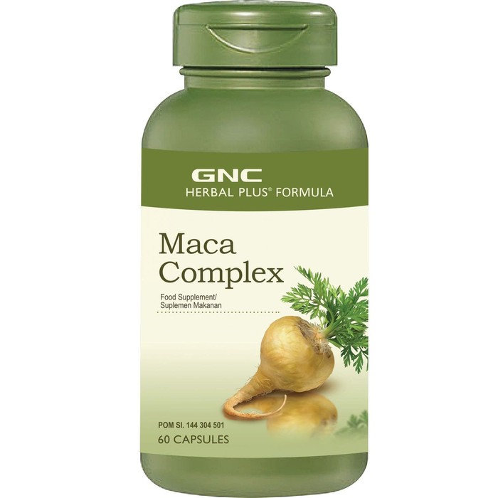 Jual GNC HERBAL PLUS FORMULA MACA COMPLEX (189902) - 60 CAPSULES ...