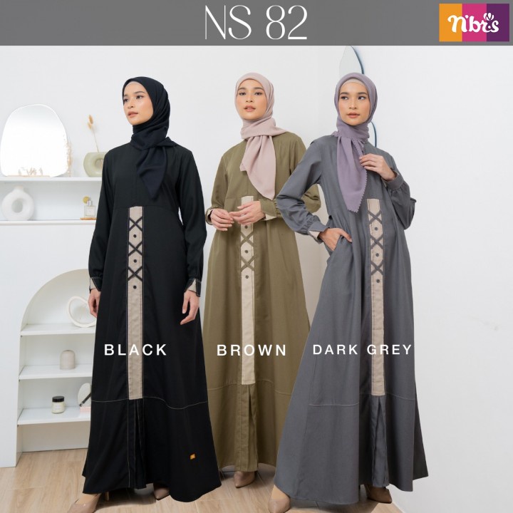 Jual NIBRAS GAMIS NS 082 82 FASHION BAJU BUSANA MUSLIM WANITA DEWASA ...