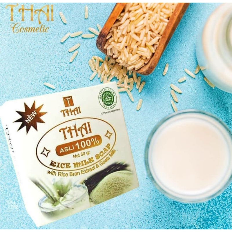 Jual Thai Rice Milk Soap 50gr // Sabun Wajah | Shopee Indonesia