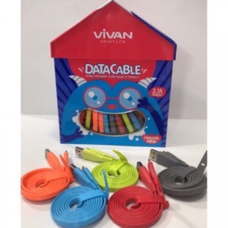 Jual Kabel Warna Kabel Charger Headphone Kabel Data Vivan CSM 100 micro ...