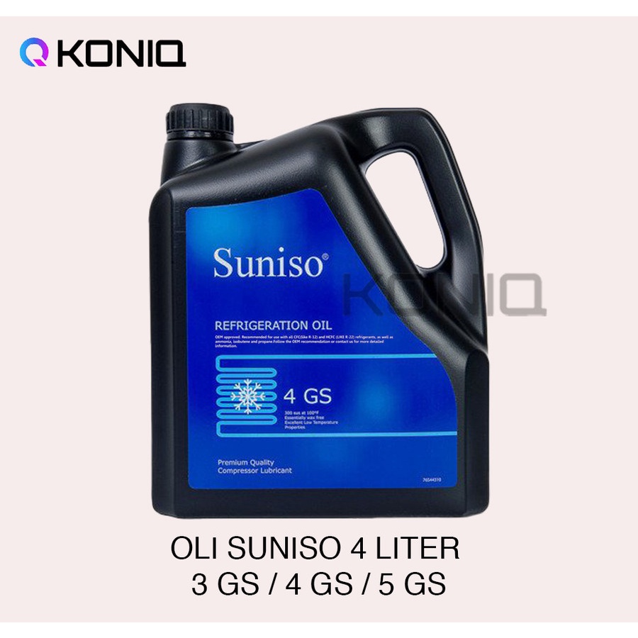 Jual OIL / OLI SUNISO 3 GS / 4 GS / 5 GS - GALON 4 LITER | Shopee Indonesia