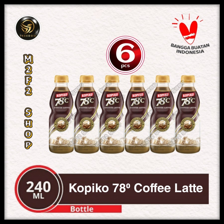 Jual Kopiko 78° C Coffe Latte Botol Pet - 240 ml (Kemasan 6 Pcs ...