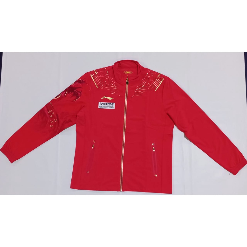 Jual JAKET LI-NING MERAH SIZE L - ORIGINAL TEAM CHINA OLIMPIADE TOKYO ...