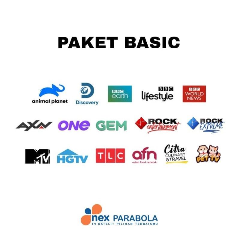 Jual Paket Basic MNC Nex Parabola, Matrix Garuda, G1 G2, Sinema, Nex ...
