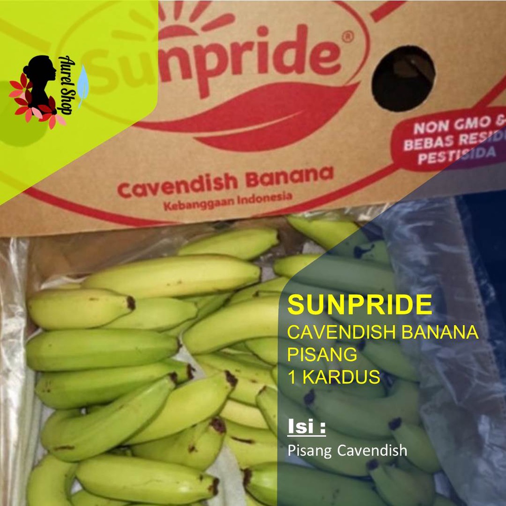 Jual SUNPRIDE Banana Cavendish Pisang kemasan Kardus | Shopee Indonesia
