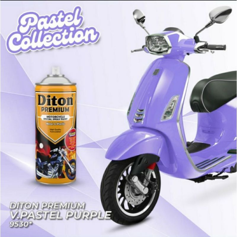 Jual DITON PREMIUM 9530 V PASTEL PURPLE CAT SEMPROT SPRAY PAINT WARNA ...