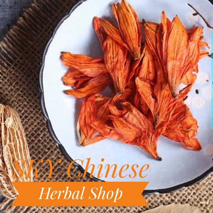 Jual (500 GRAM) Orange Lily Dried Flower Tea / Teh Bunga Easter Lily ...