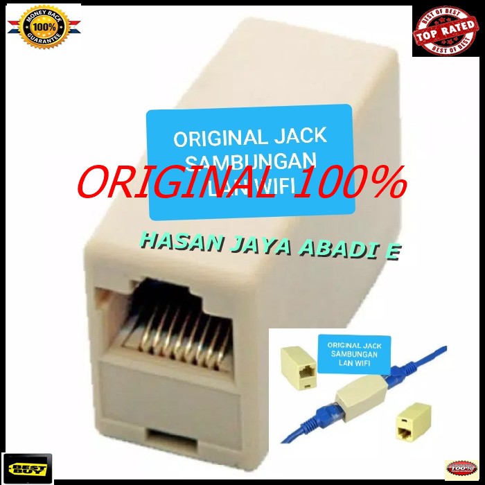 Jual HJ151 barel barrel original rj45 socket sambungan penyambung kabel ...