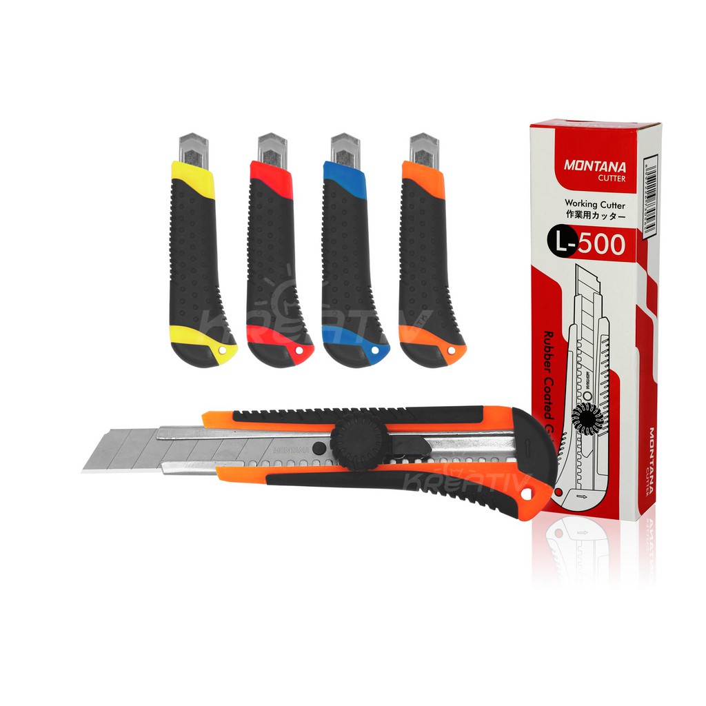Jual Pisau Cutter MONTANA / Cutter Besar / Pisau Cutter Stainless Steel ...