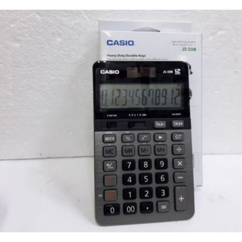 Jual CASIO KALKULATOR 12 DIGIT JS 20 B HEAVY DUTY TAX CALCULATOR ...