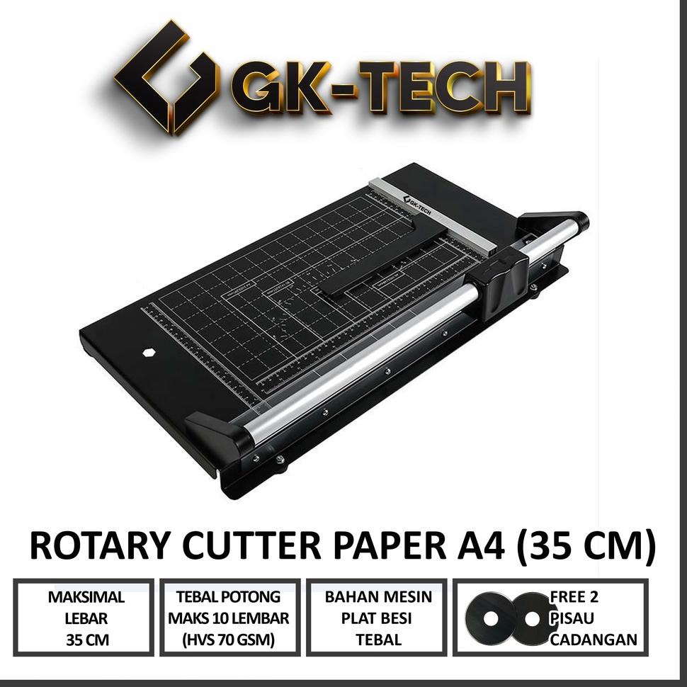 Jual Model Terkini Rotary Paper Cutter Trimmer A4 A3 Vertikal 35 Cm