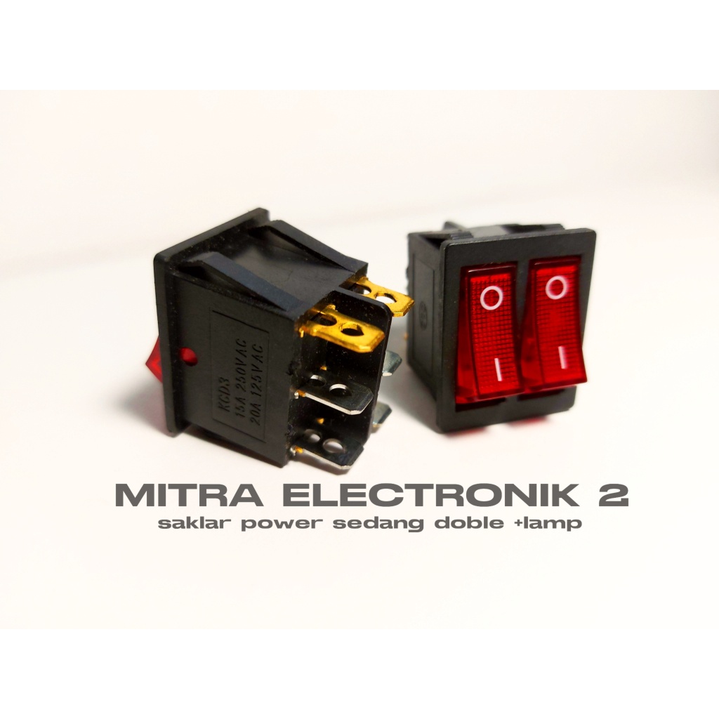 Jual Saklar Power Amplifier Doble Lamp Switch Lamp Motor 6 Pin Atau ...