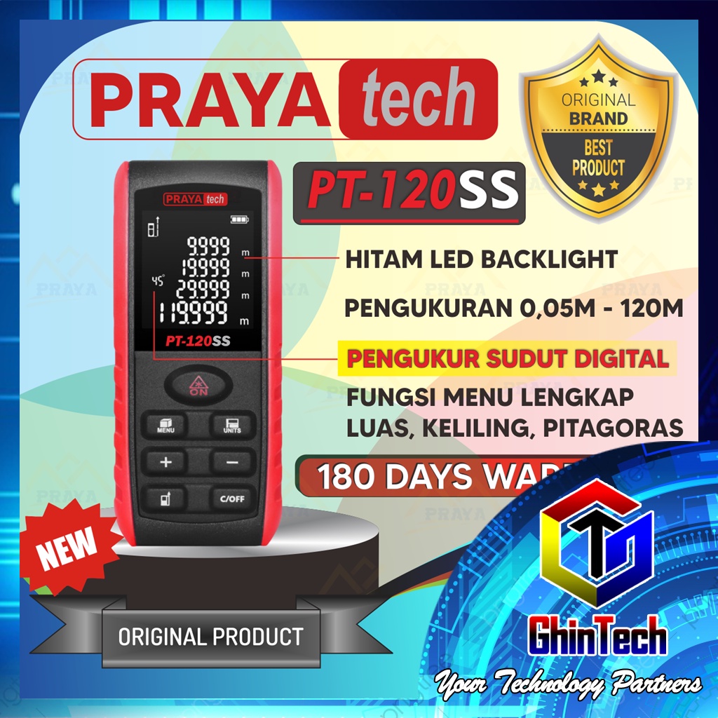 Jual Meteran Laser Digital / Laser Distance Meter / Alat Ukur Jarak ...