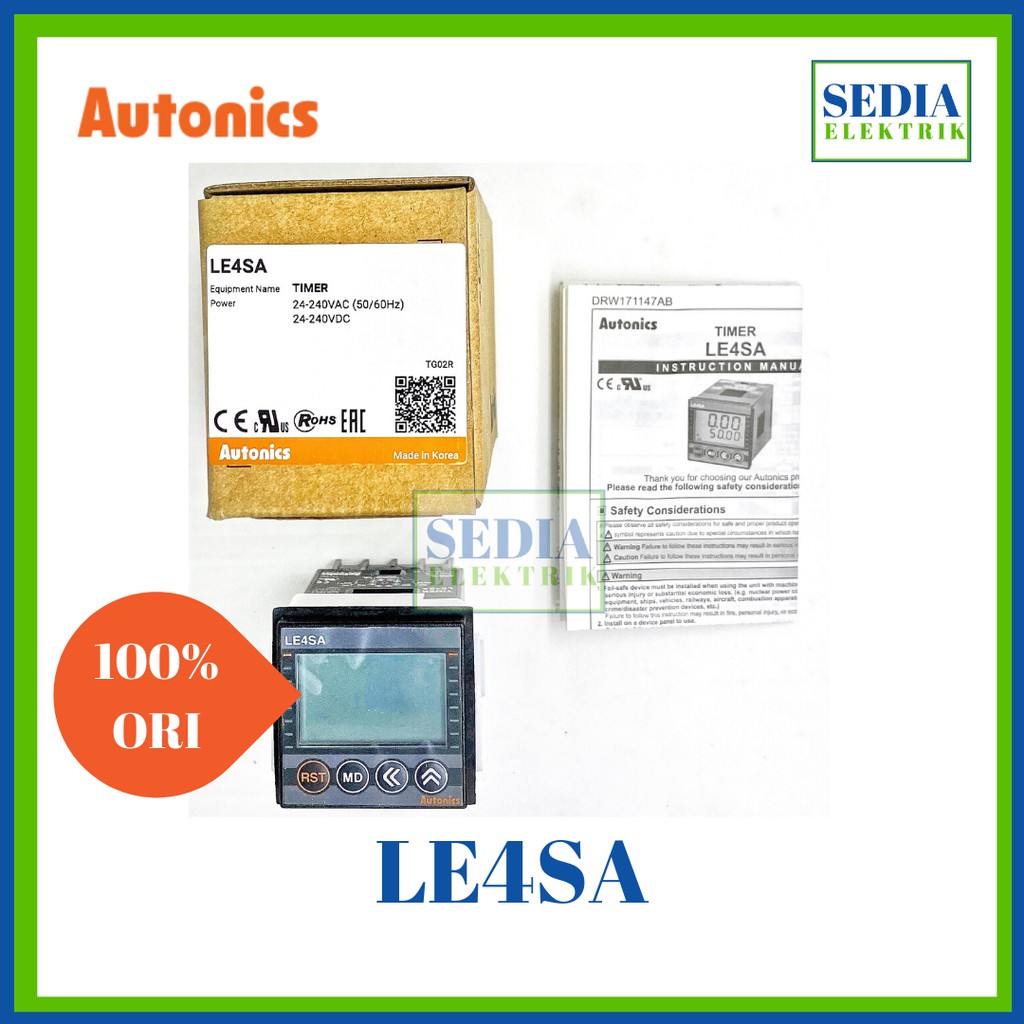 Jual TIMER DIGITAL AUTONICS LE4SA 24-240VAC 24-240VDC | Shopee Indonesia