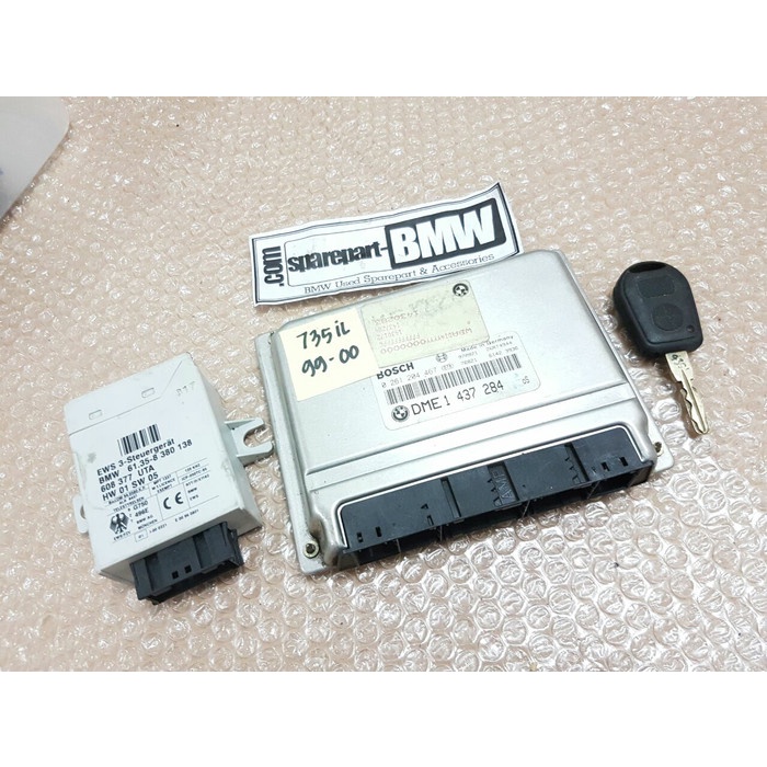 Jual paket DME EWS Transponder ECU set BMW 735iL E38 M62B35 thn 99-00 ...