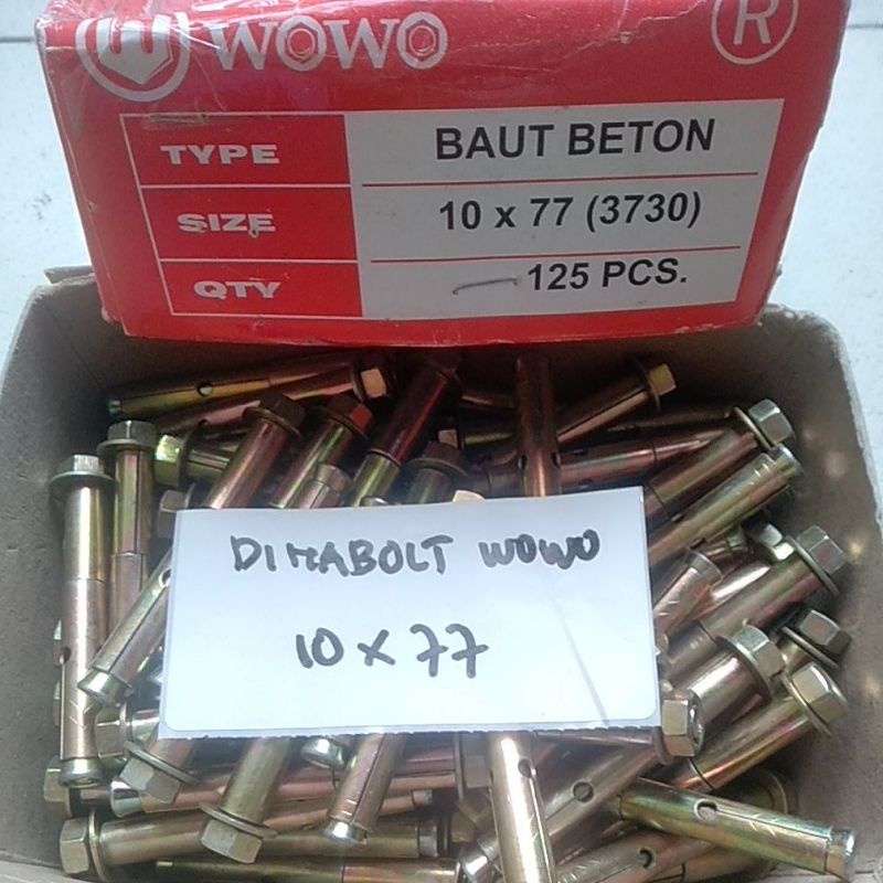 Jual Dinabolt Wowo 10x77/ Baut Mur Tembok 10x77 | Shopee Indonesia