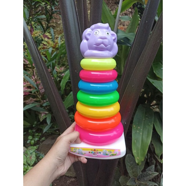 Jual Mainan Anak anak Ring Donat Susun Plastik Tebal | Shopee Indonesia