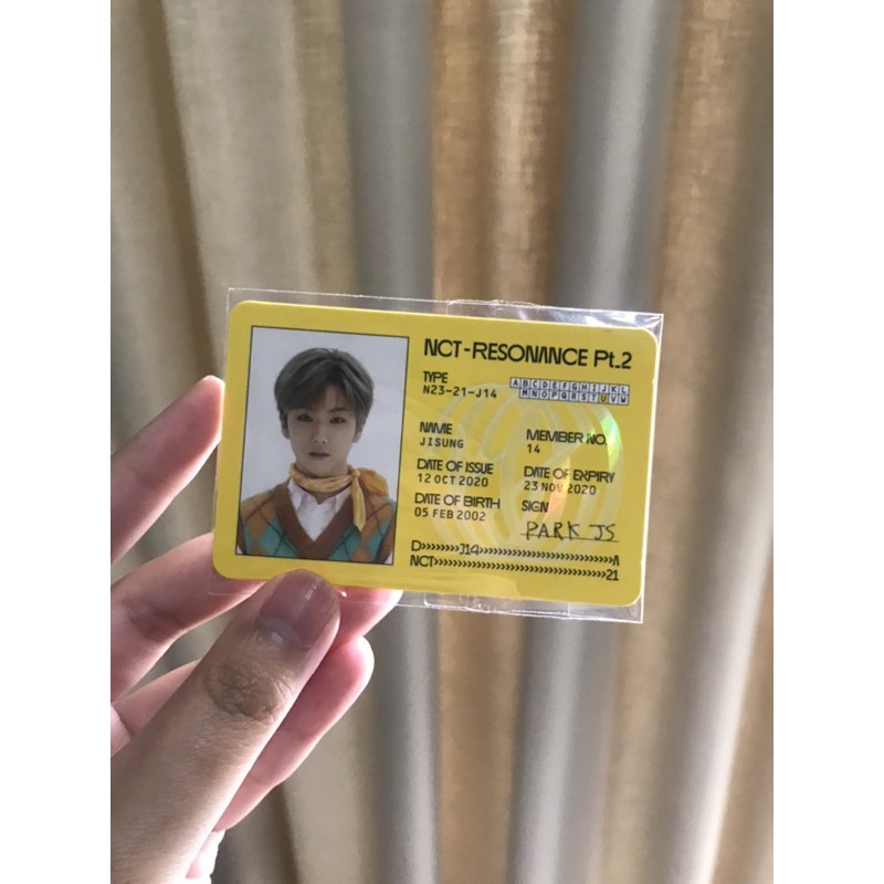Jual NCT 2020 ID Card Jisung Departure Version | Shopee Indonesia