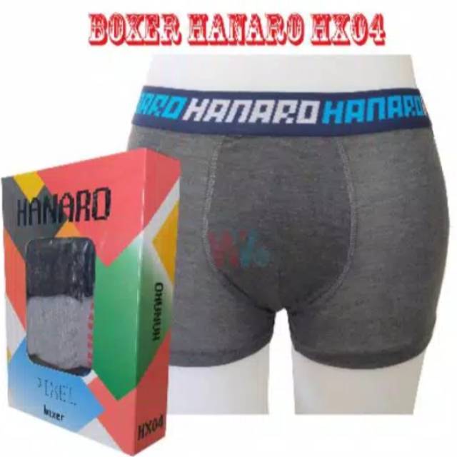 Jual [ BOXER ] CELANA DALAM PRIA/CD HANARO BOXER/ISI 3 PCS | Shopee ...