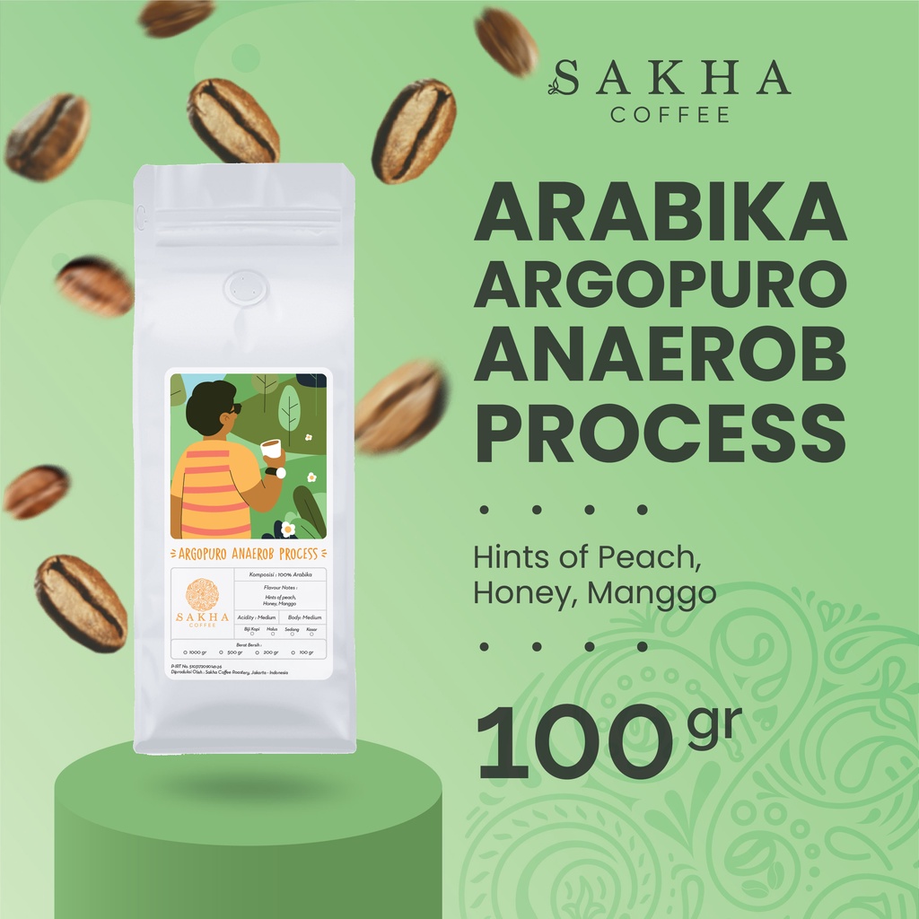Jual Sakha Coffee Biji Kopi Arabika Argopuro Anaerob Arabica Coffee ...