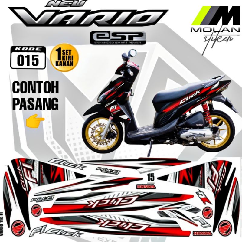 Jual Decal Sticker Striping Variasi Animasi Vario 110 Esp 2014-2022 ...