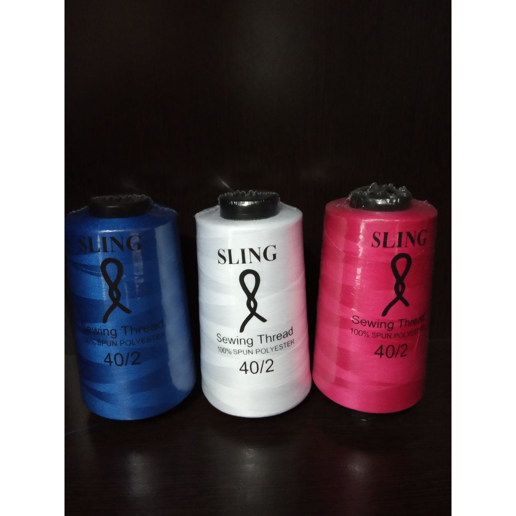 Jual Benang Jahit 40/2 Spun Polyester Merk Sling 5000y per cons ...