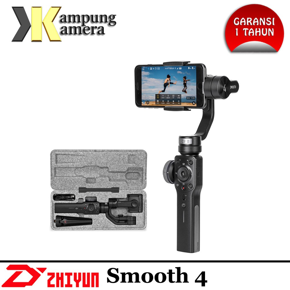 Jual ZHIYUN SMOOTH 4 - 3 AXIS GIMBAL STABILIZER FOR SMARTPHONE | Shopee Indonesia