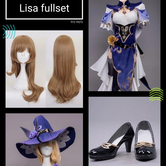 Jual Kostum Lisa Wig Costume Shoes Cosplay Genshin Impact | Shopee ...