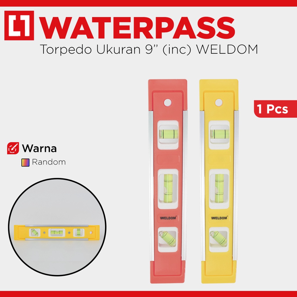 Jual Water Pass Mini Magnet Aluminium Torpedo 9" - Weldom | Shopee ...
