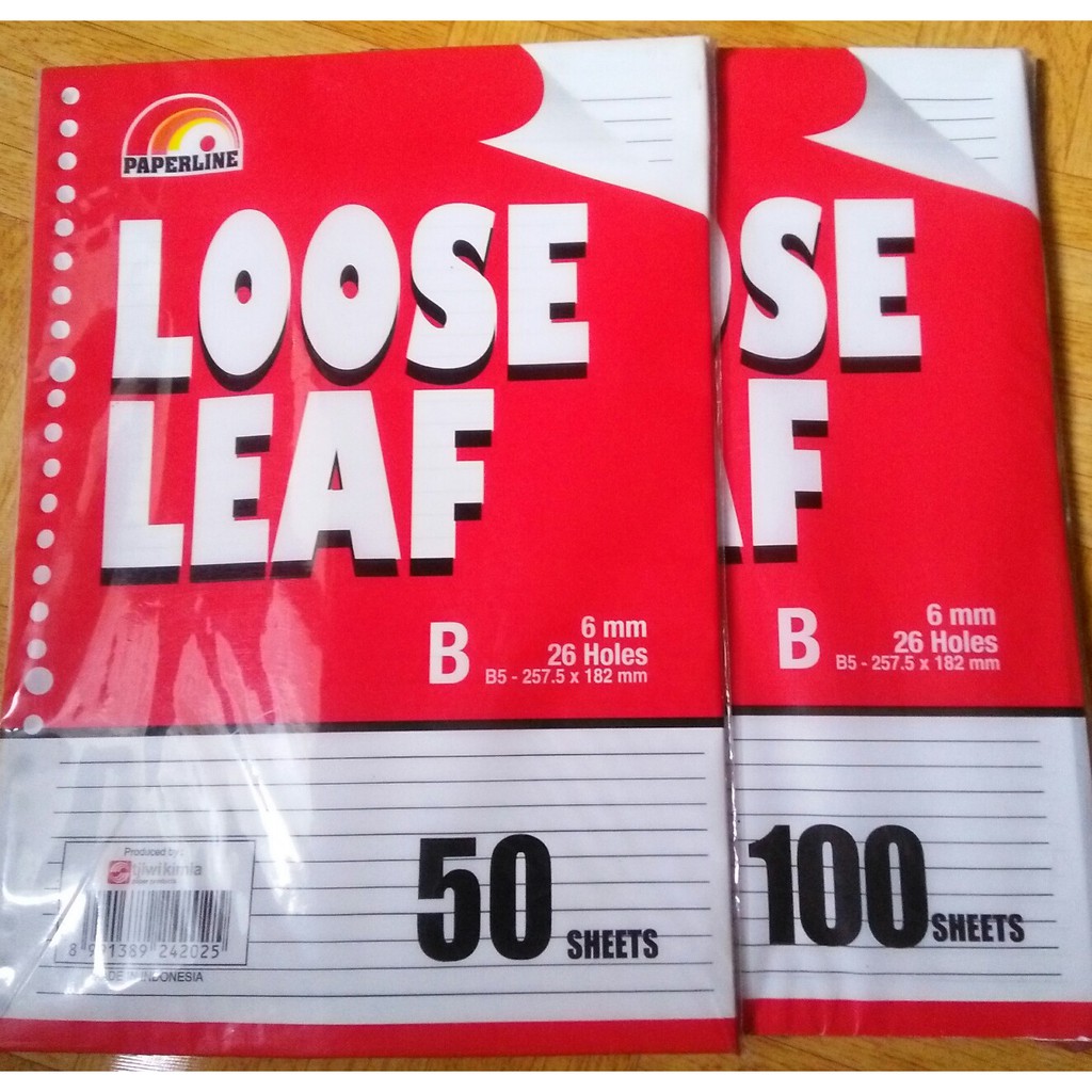 Jual LOOSE LEAF KERTAS FILE B5 PAPERLINE | Shopee Indonesia