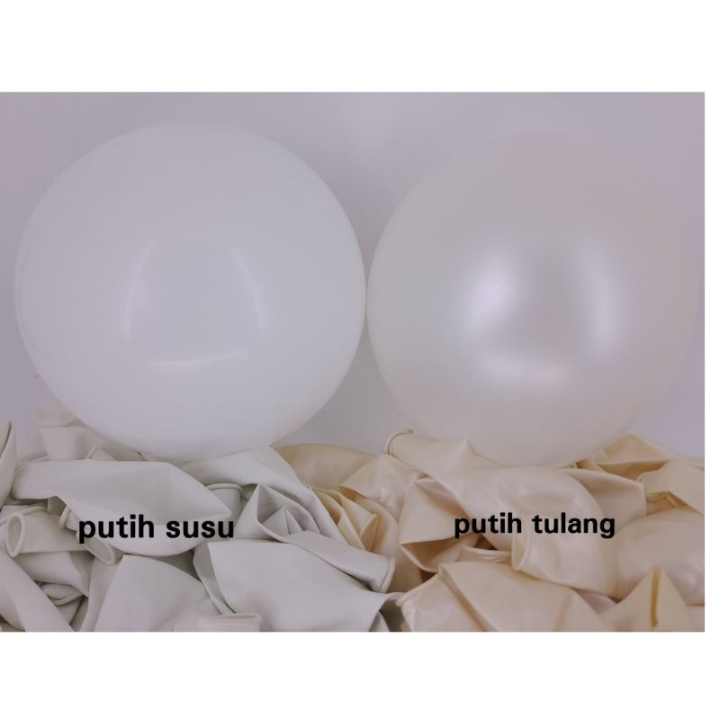 Jual balon latex tebal balon karet putih 12inch | Shopee Indonesia