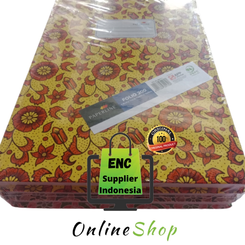 Jual PAPERLINE 5 Buku hc hard cover folio 100 lembar hardcover f4 paperline 100s sheet ppl hc ...