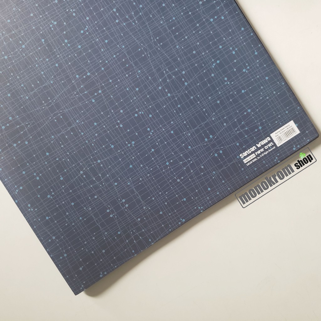 Jual Kertas Kado Sansan Wawa Motif Galaxy Rasi Bintang Biru Dark Blue ...